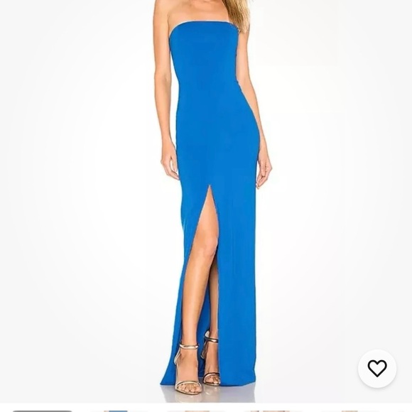 JAYGODFREY | Dresses | Jay Godfrey Martell Dress 8 Blue Strapless Gala ...